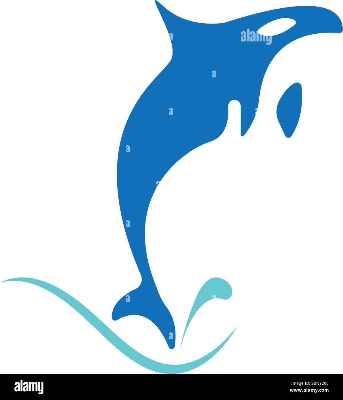 Dolphin Wave logo icon illustration Stock Vector Image & Art - Alamy