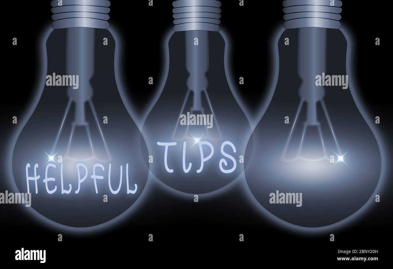 Conceptual hand writing showing Helpful Tips. Concept meaning advices ...