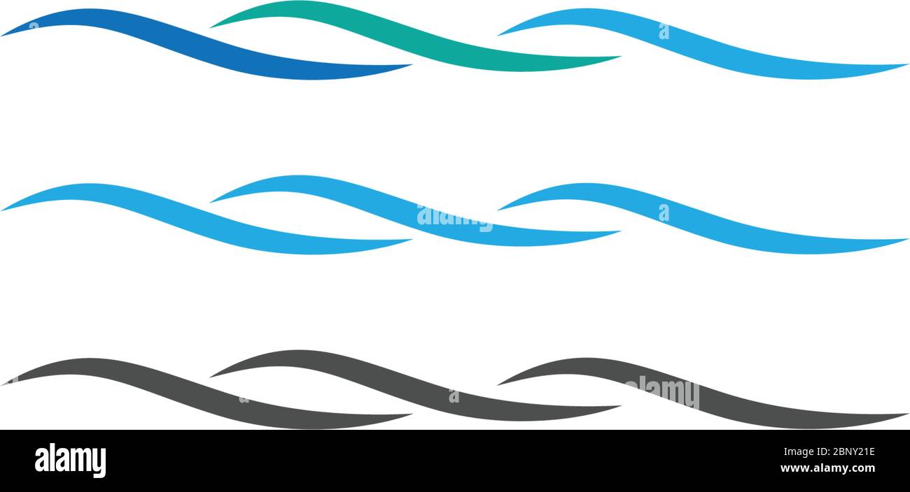 Wave logo concept icon illustration Stock Vector Image & Art - Alamy