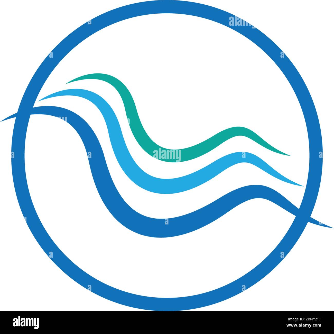 Wave logo concept icon illustration Stock Vector Image & Art - Alamy