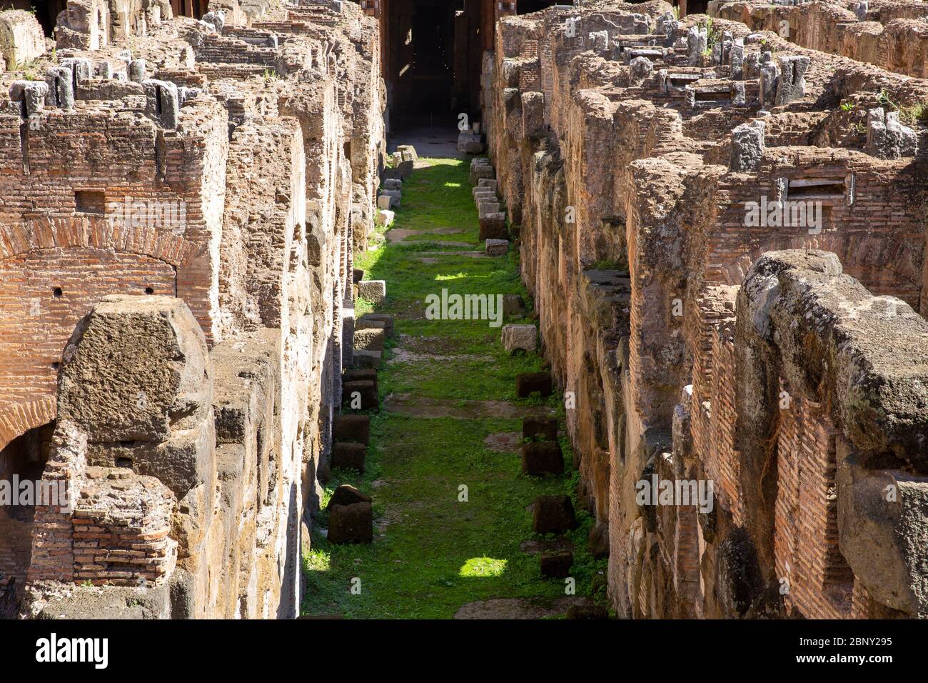 Colosseum Rome and its underground structure in this world famous ...