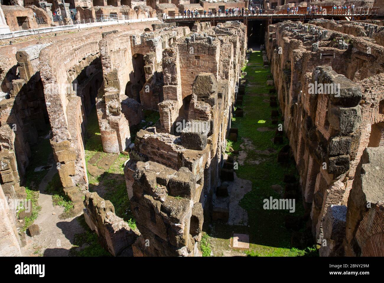 Colosseum Rome and its underground structure in this world famous ...