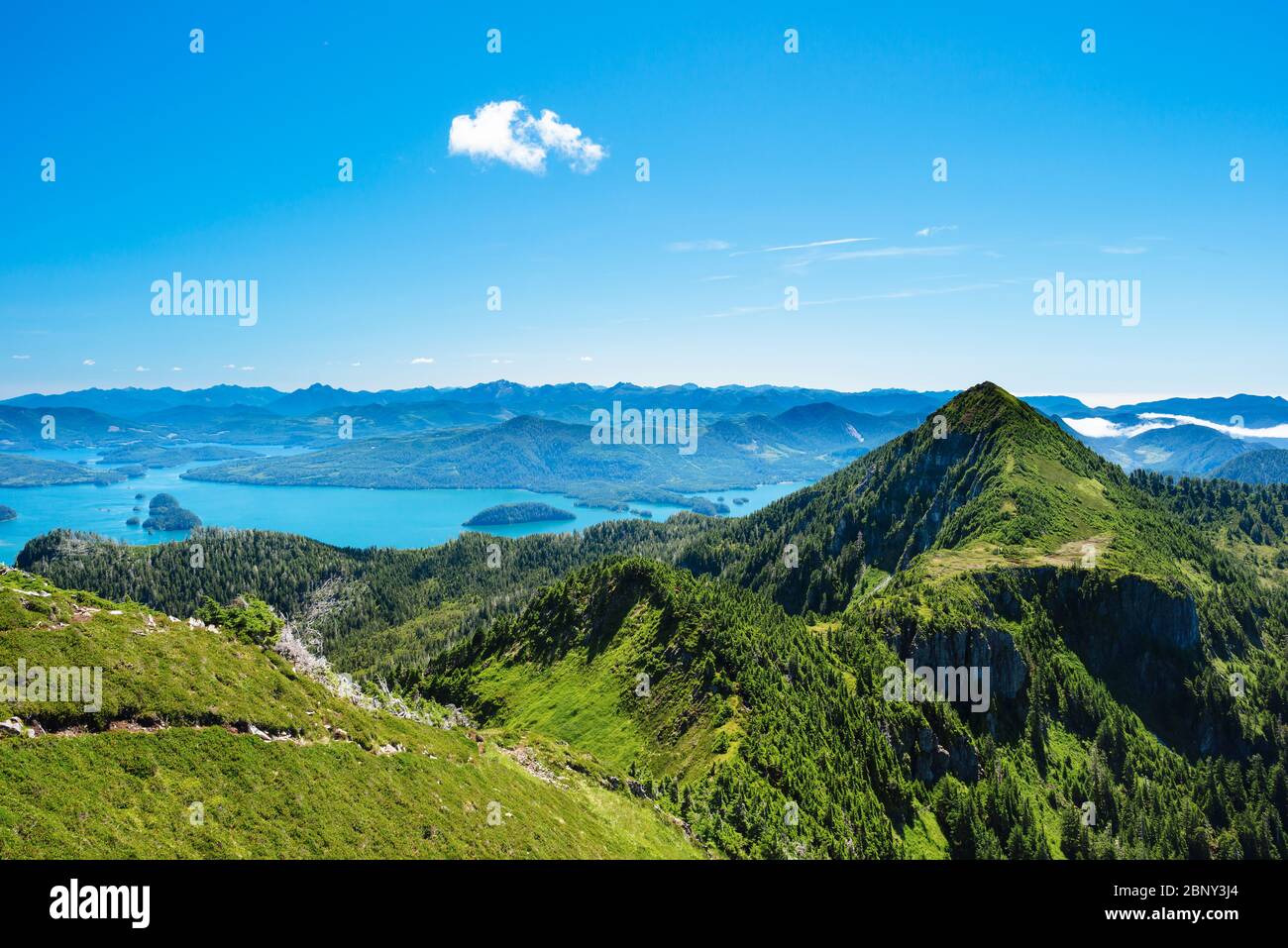 A view from the Sleeping Beauty Trail on Graham Island, Haida Gwaii ...