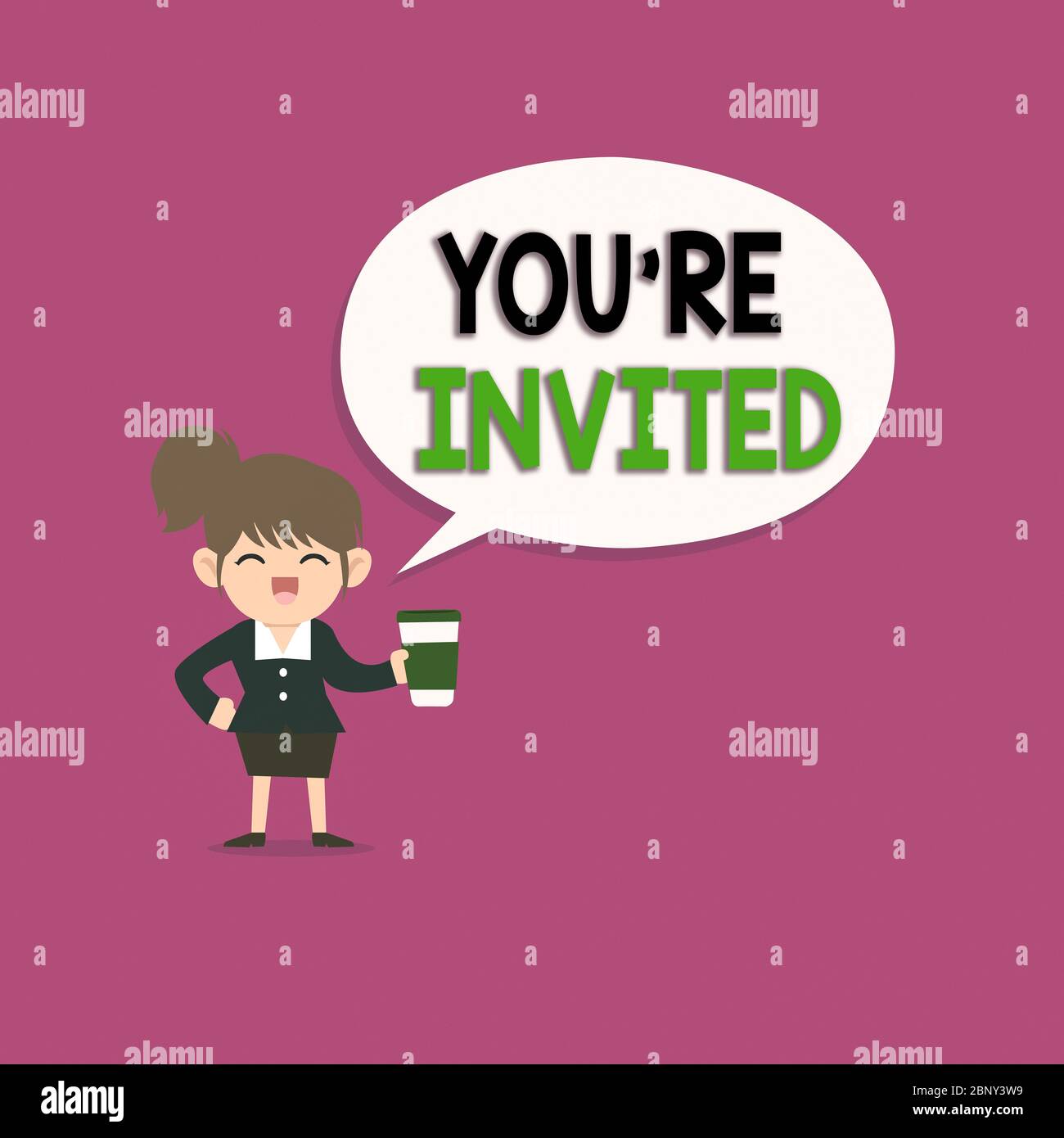 Writing note showing You Re Invited. Business concept for make a polite ...
