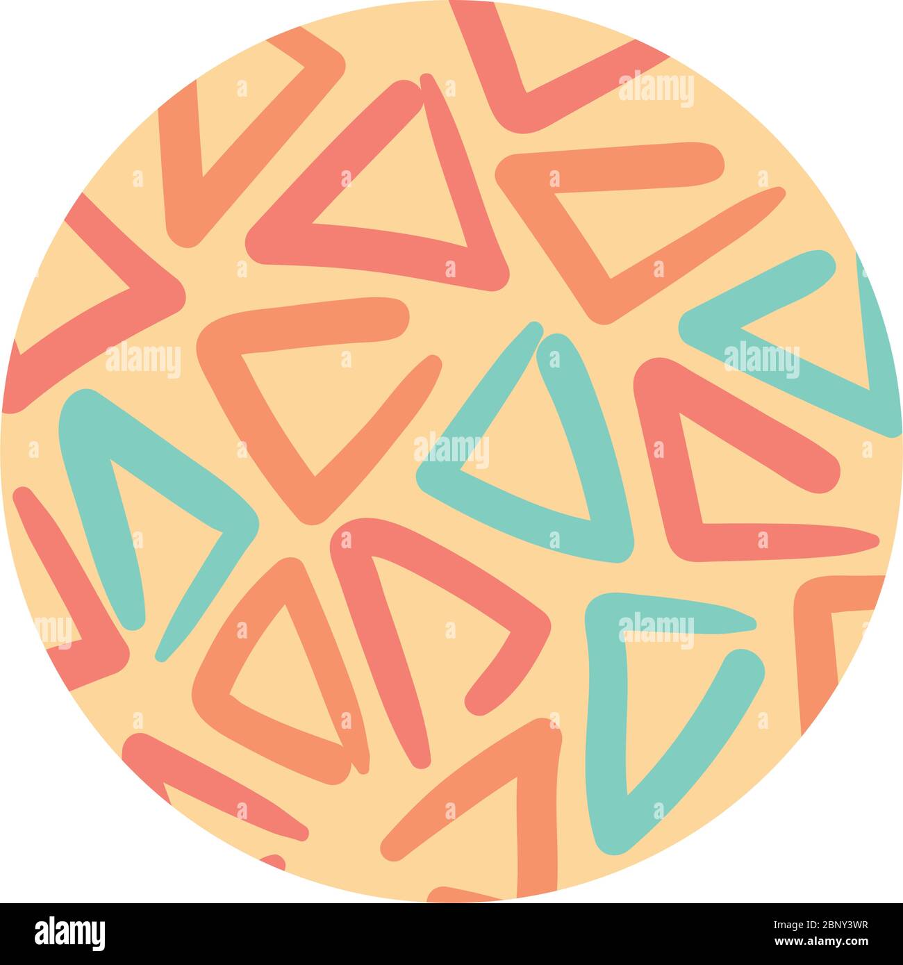 triangles organic pattern block style Stock Vector Image & Art - Alamy