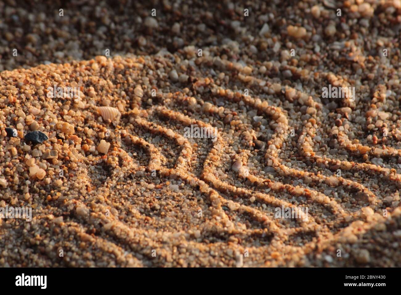 Footprint sand texture Stock Photo - Alamy
