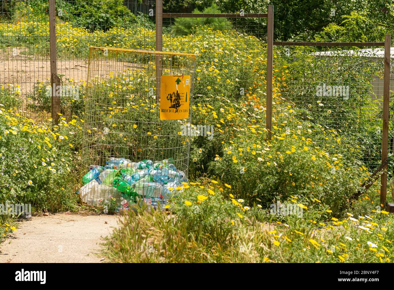 Plastic waste collector for recycling Stock Photo - Alamy