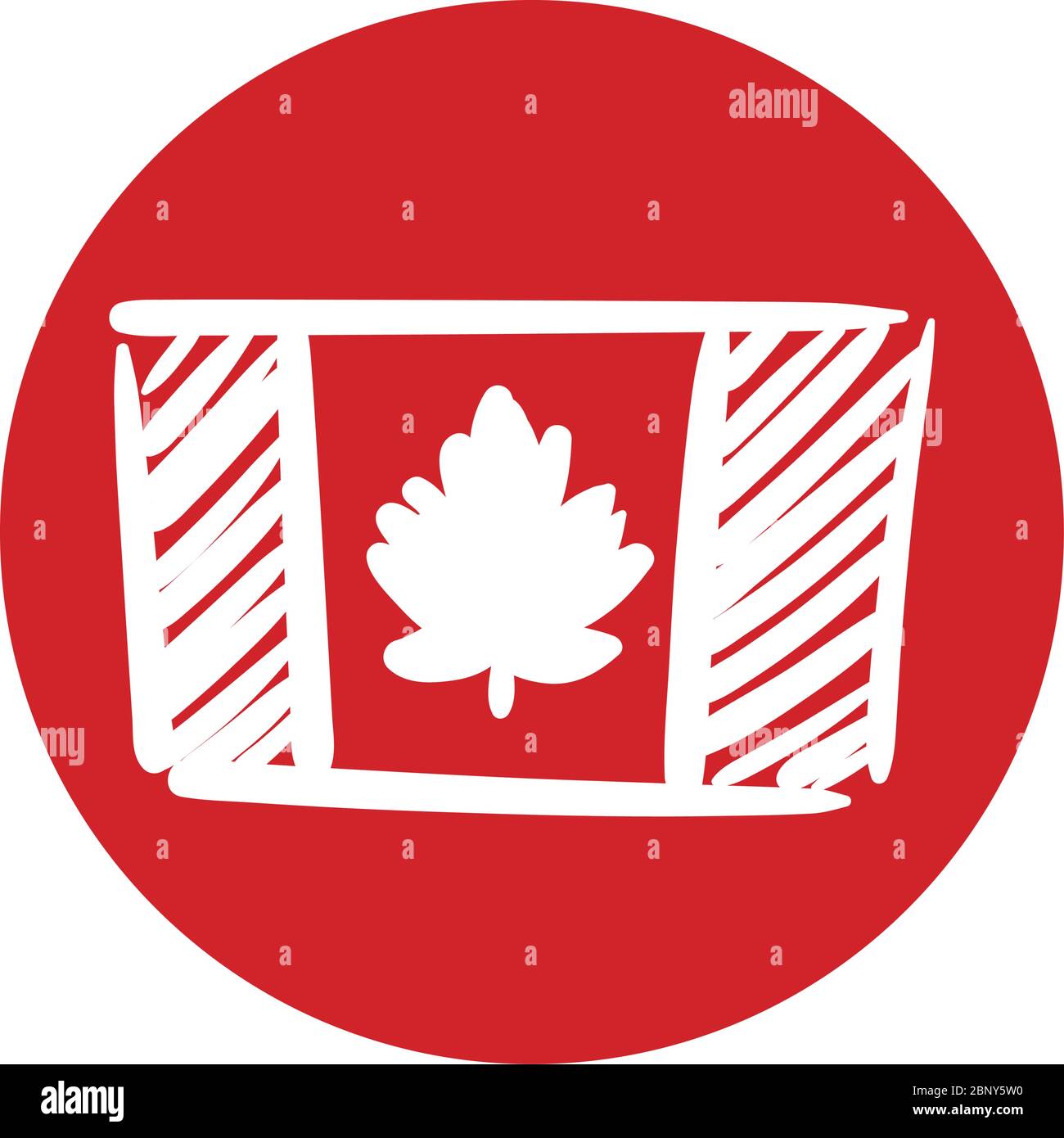 canada flag block style icon Stock Vector Image & Art - Alamy