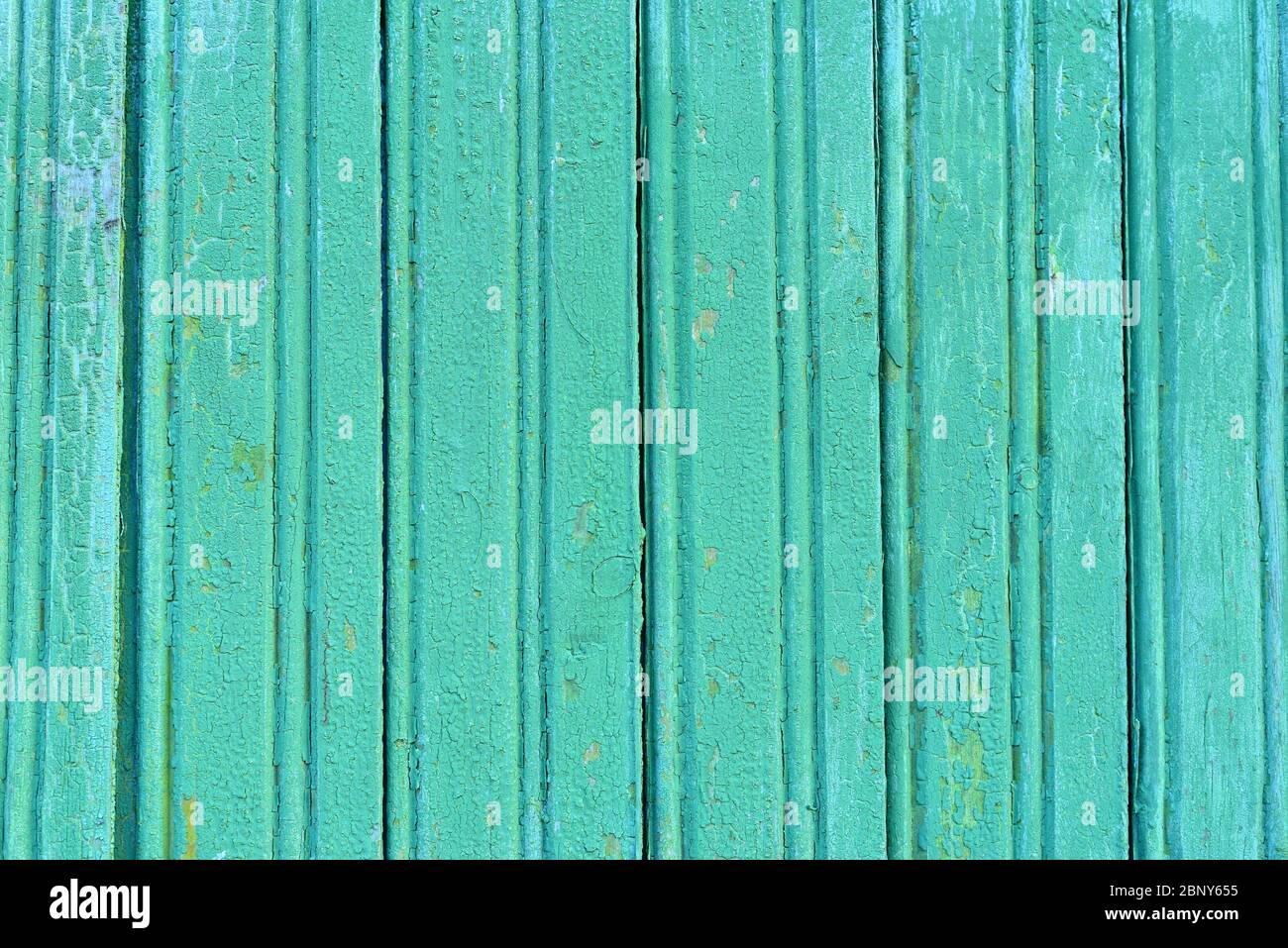 Background. Bright green wooden plank wall Stock Photo - Alamy