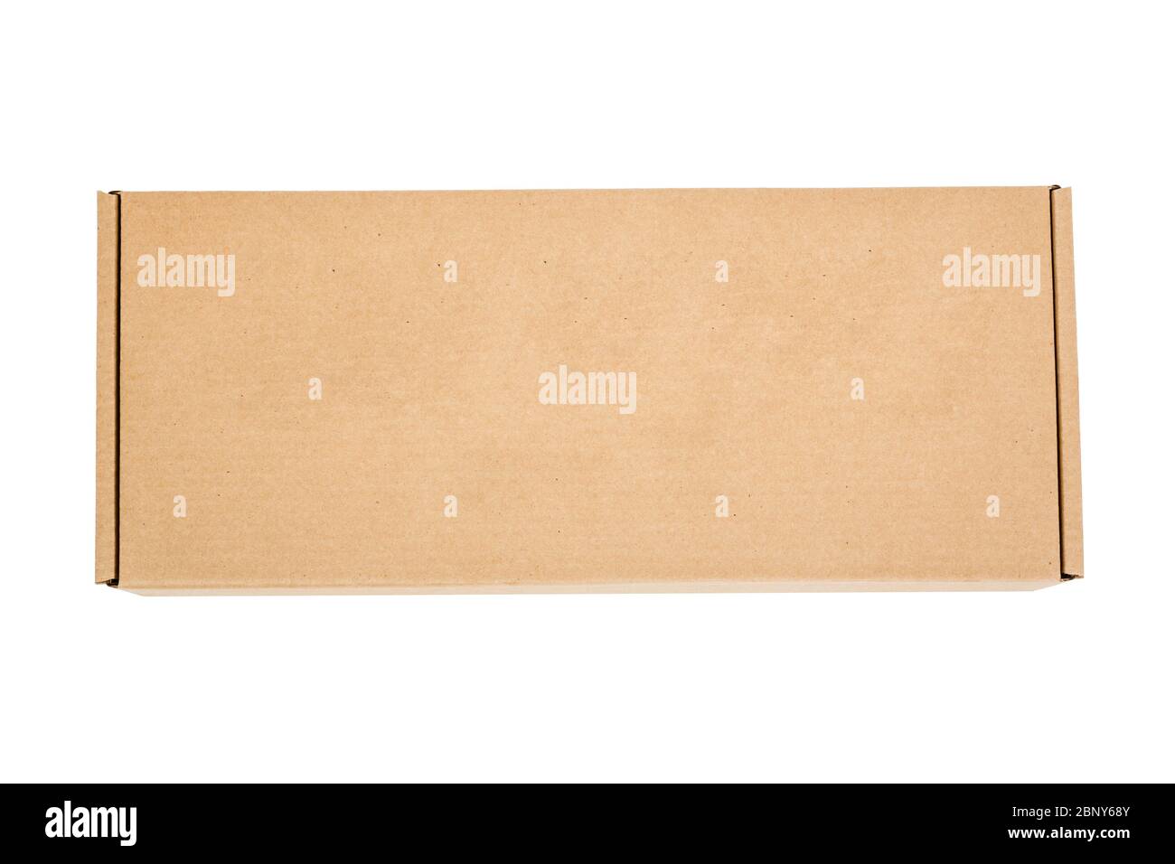 Cardboard box is isolated on a white background. Reliable packaging of ...