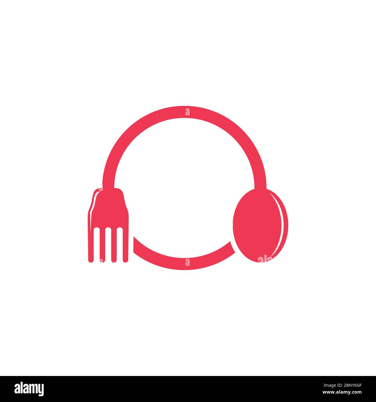 spoon fork circle geometric decoration vector Stock Vector Image & Art ...