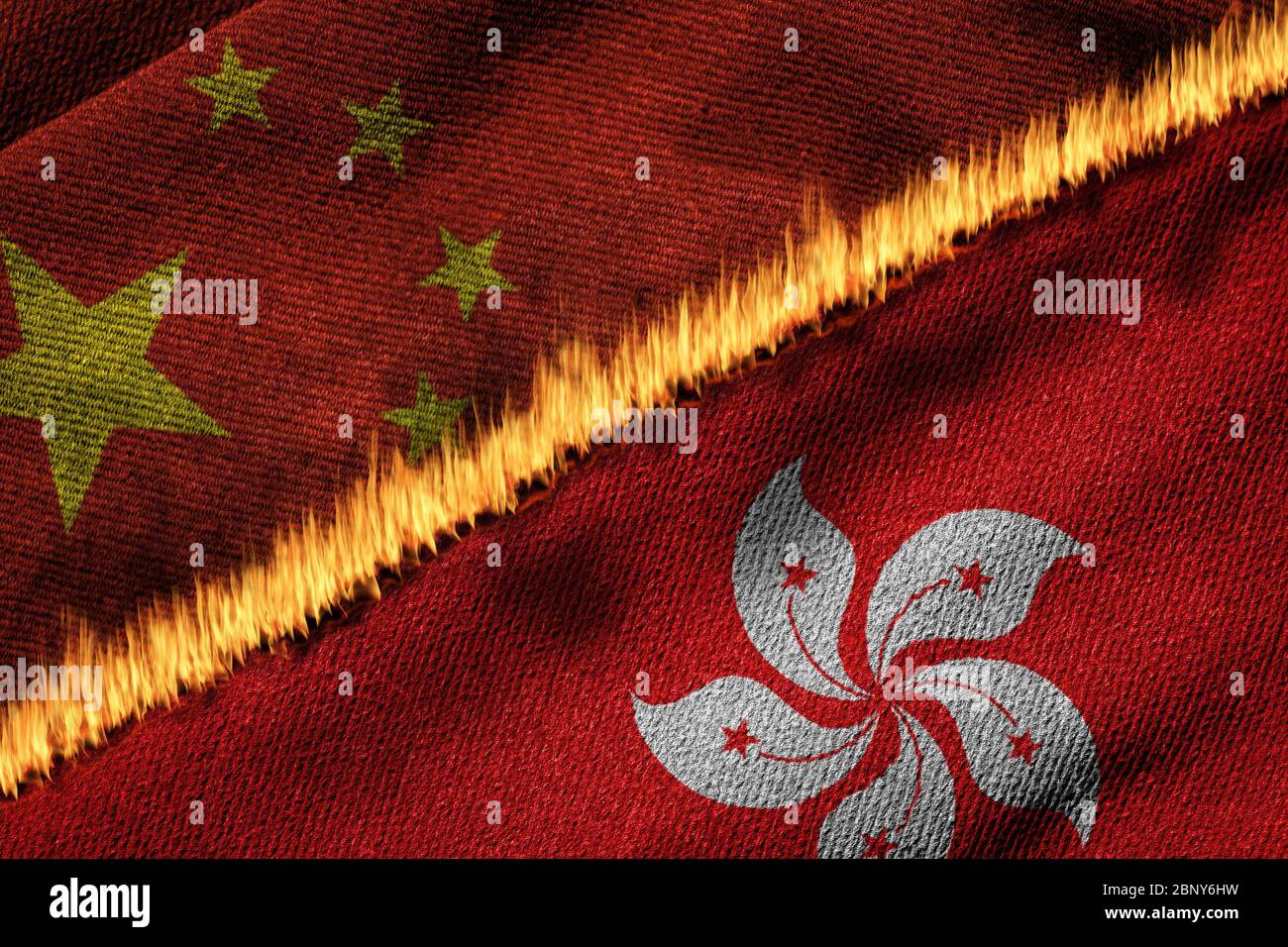 Mainland chinese flags hi-res stock photography and images - Alamy