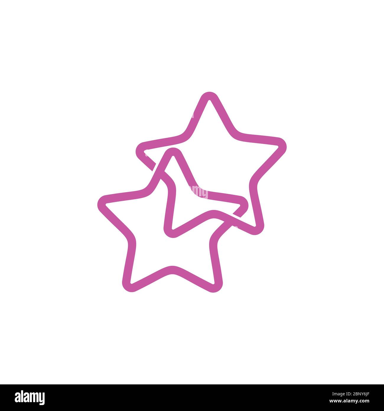 linked line geometric two star symbol logo vector Stock Vector Image ...