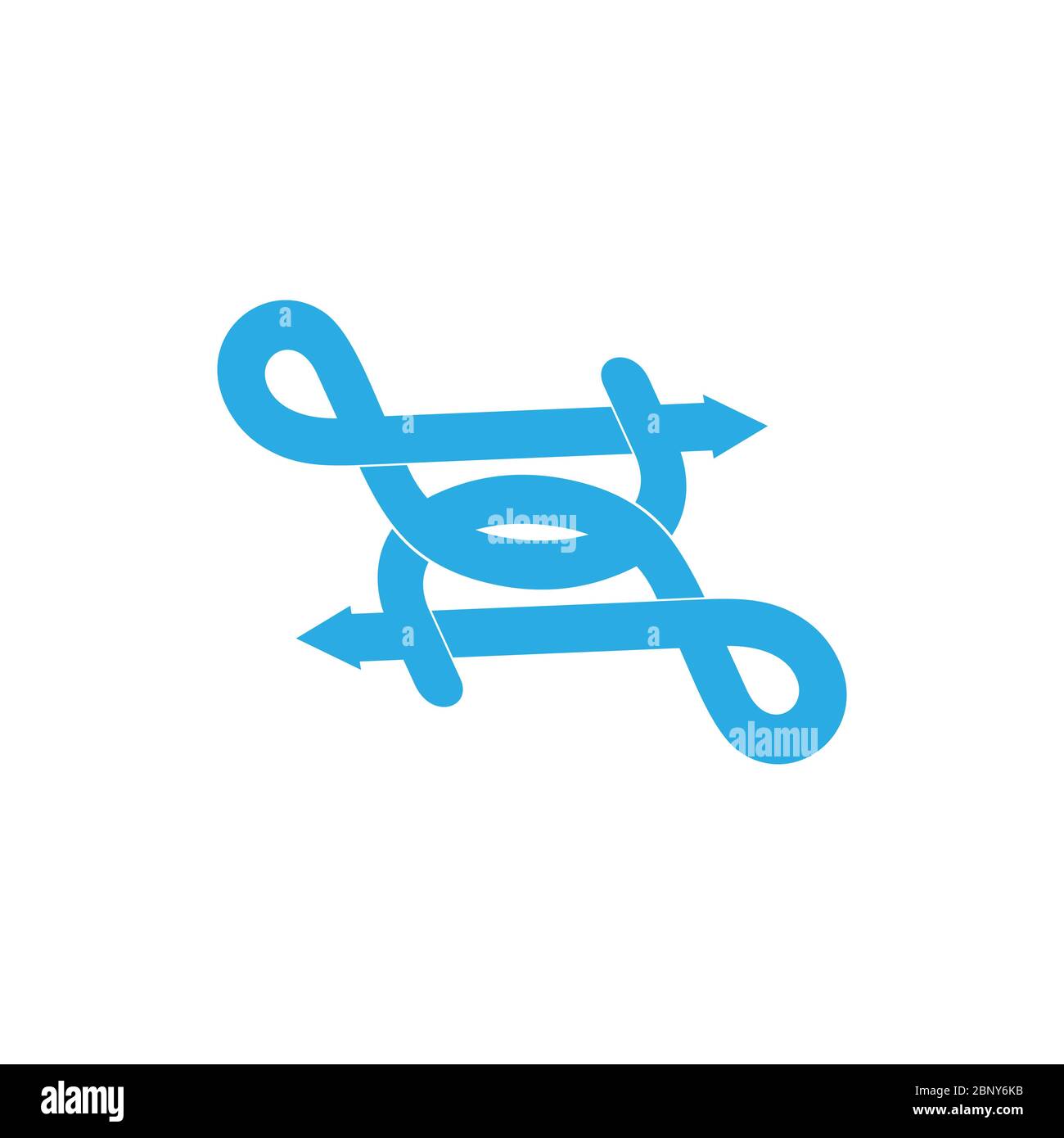 linked infinity line overlapping design logo Stock Vector Image & Art ...