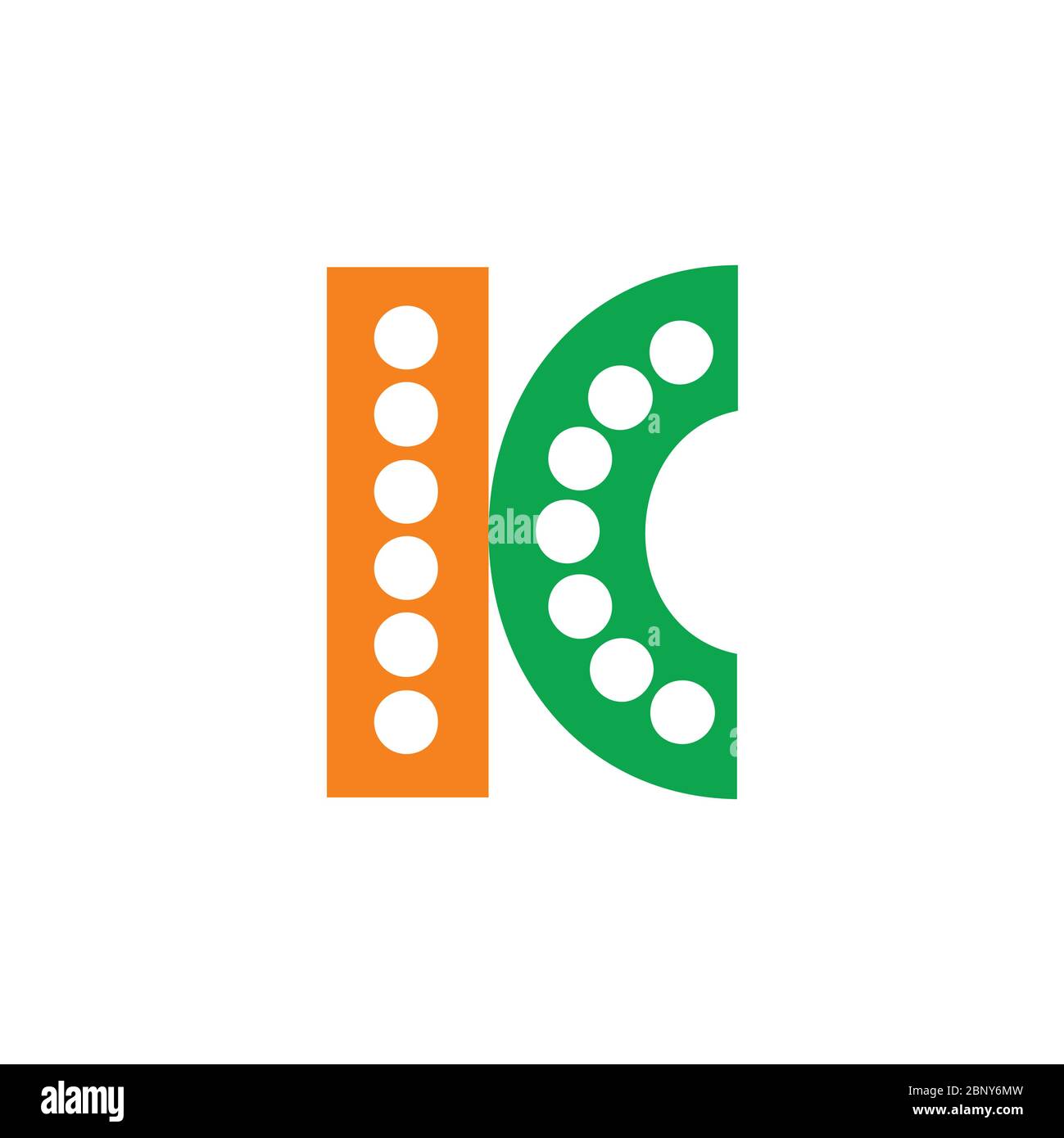 Blue letters white dots Stock Vector Images - Alamy