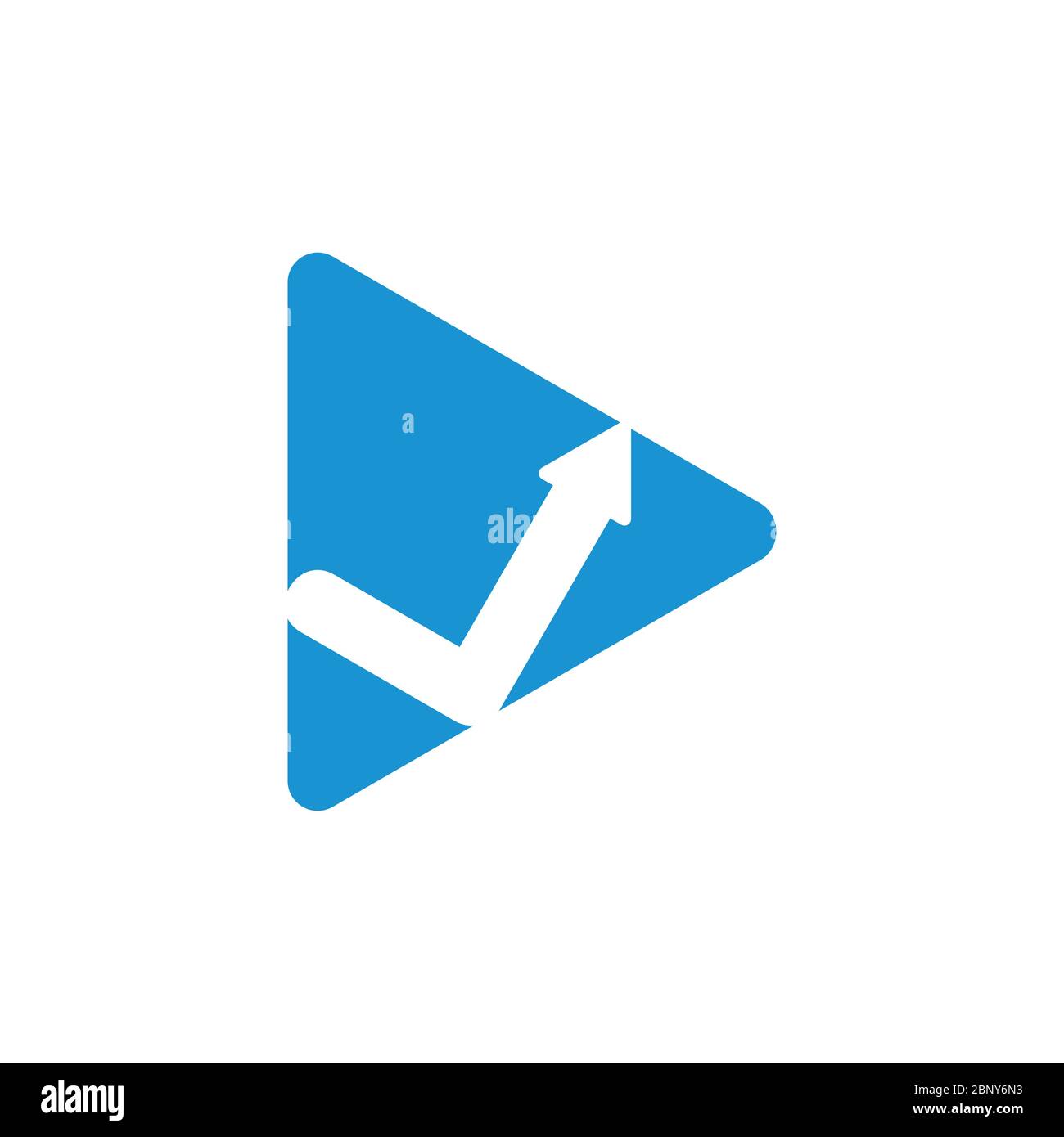 triangle arrow up simple logo vector Stock Vector Image & Art - Alamy