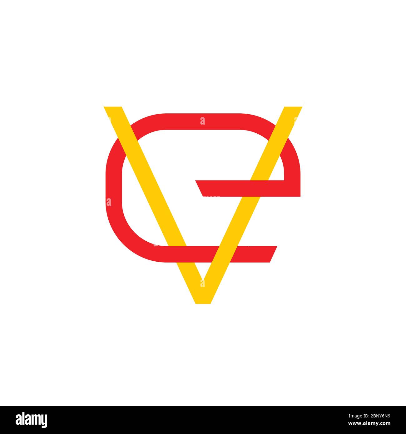 letter ev triangle linked line logo vector Stock Vector Image & Art - Alamy