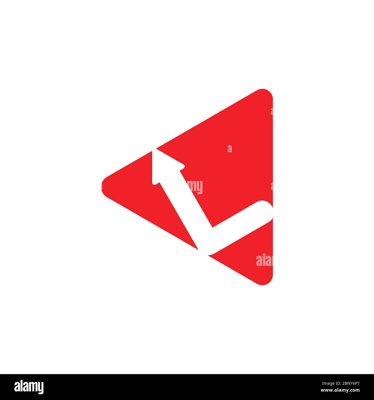 letter l arrow up simple logo vector Stock Vector Image & Art - Alamy