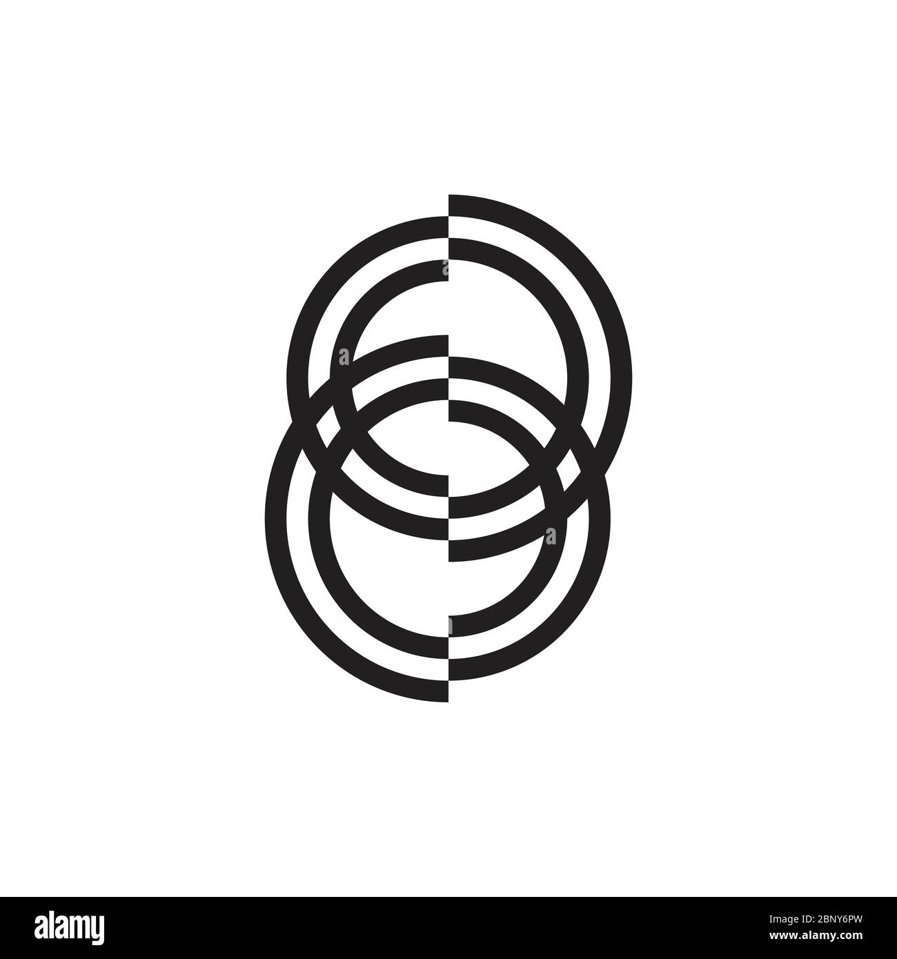 Interlocked pattern Stock Vector Images - Alamy