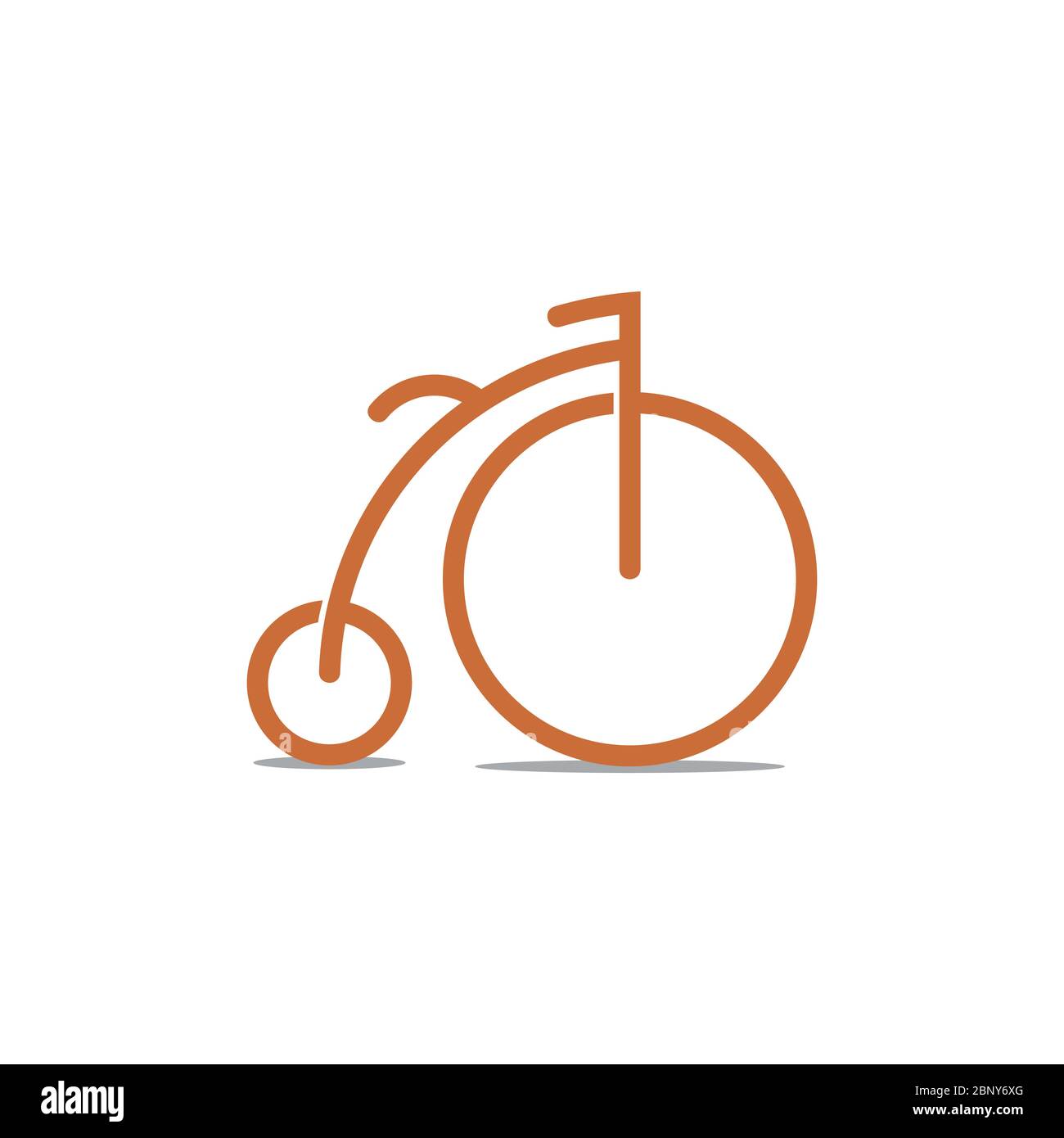 simple old bike retro decoration symbol vector Stock Vector Image & Art ...