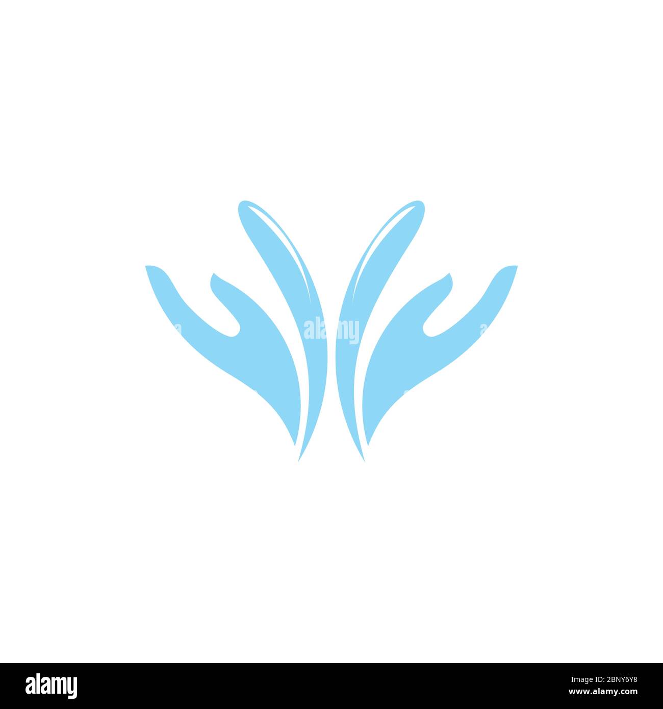 water hand care design logo vector Stock Vector Image & Art - Alamy