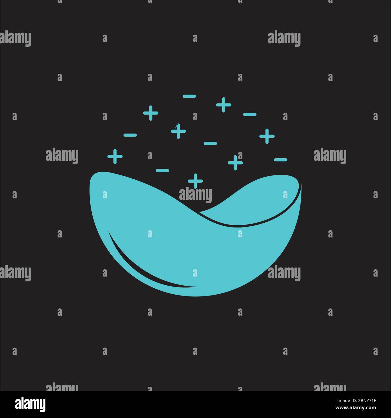 ion water 3d flat design symbol vector Stock Vector Image & Art - Alamy