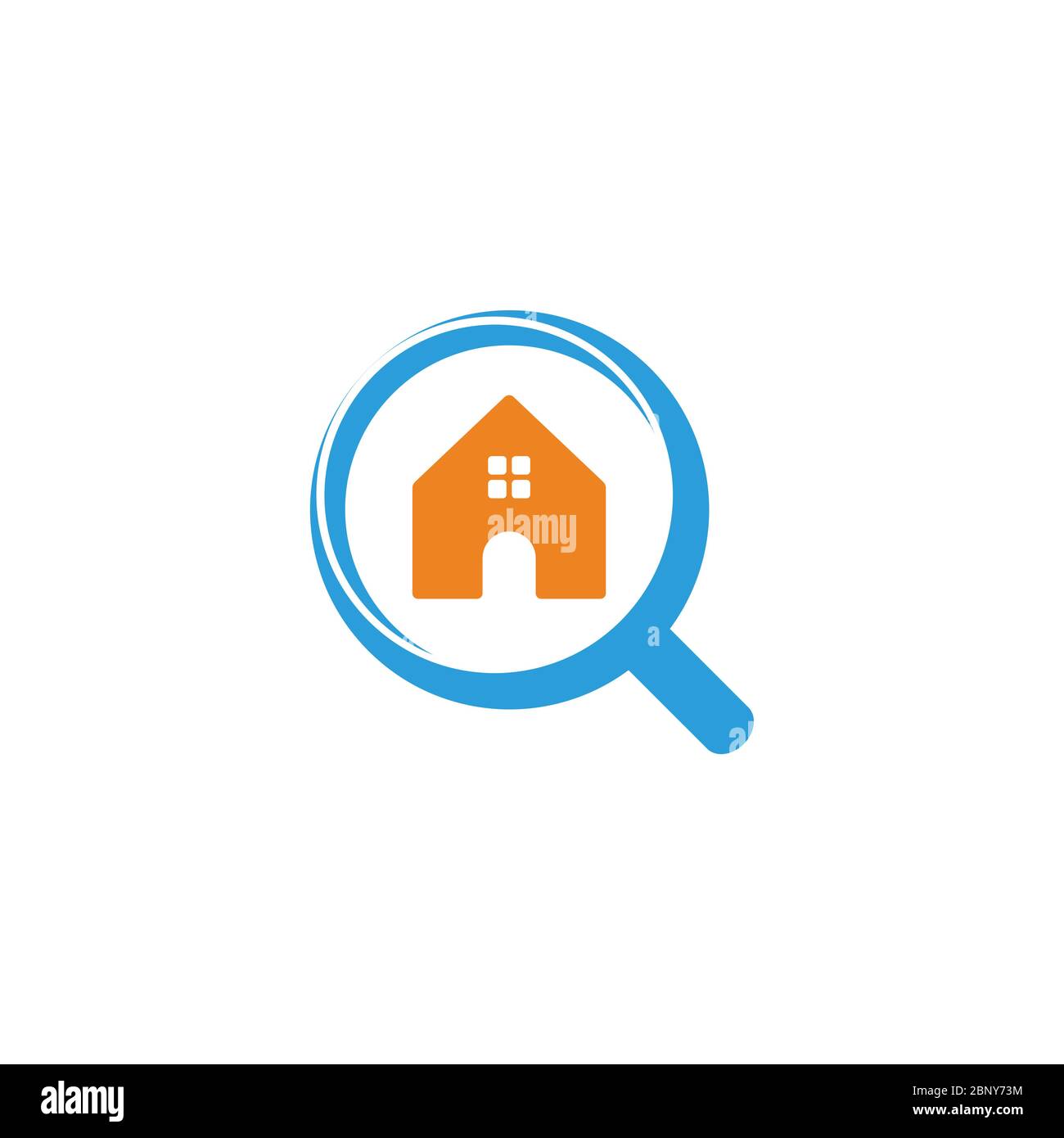 searching for home sale symbol colorful decoration vector Stock Vector ...