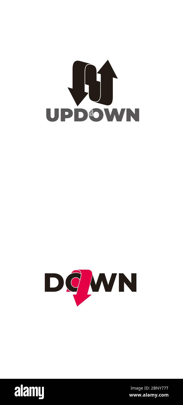 abstract letter n simple ribbon arrow logo vector Stock Vector Image ...