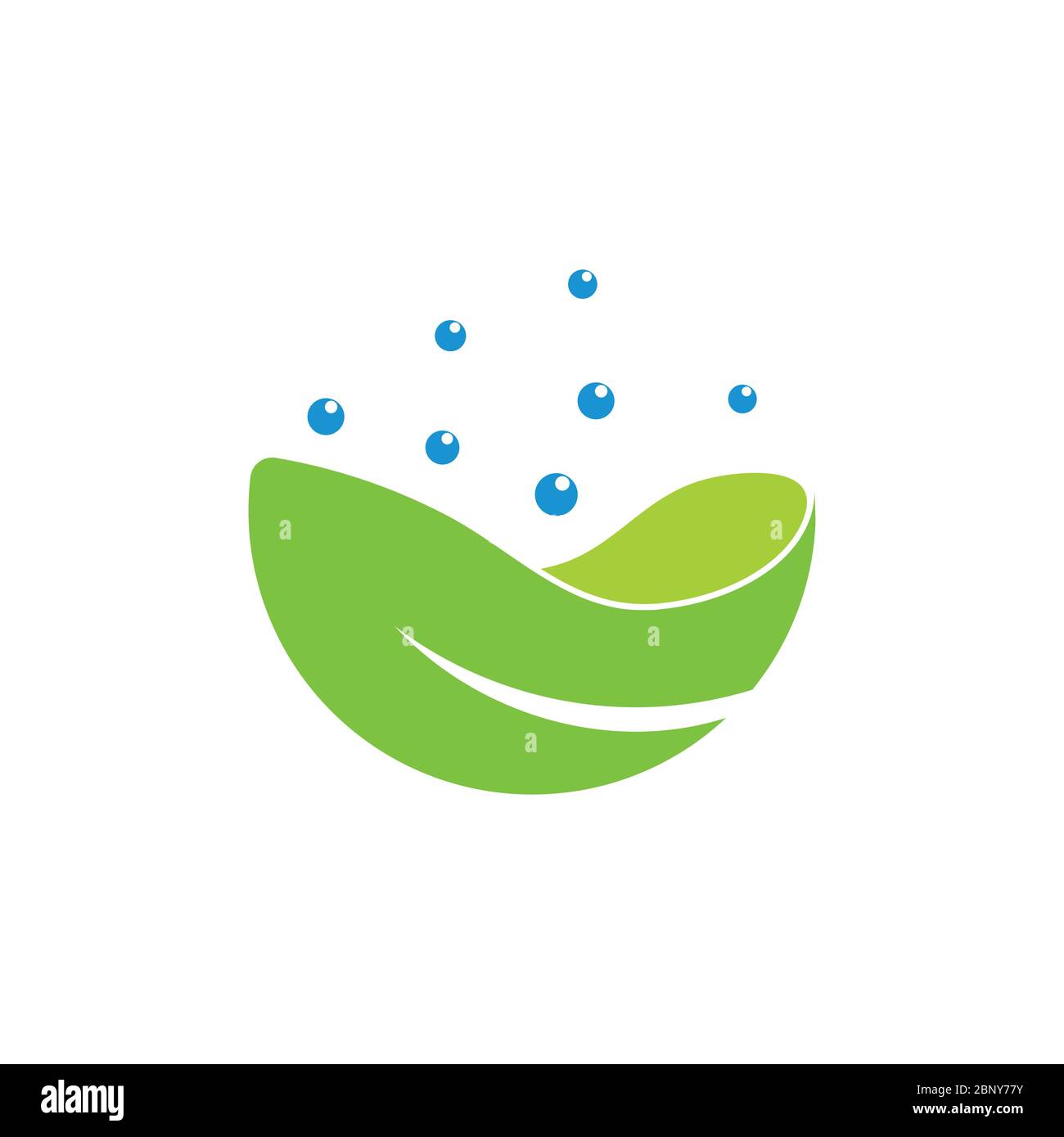 3d leaf dew symbol decoration nature vector Stock Vector Image & Art ...