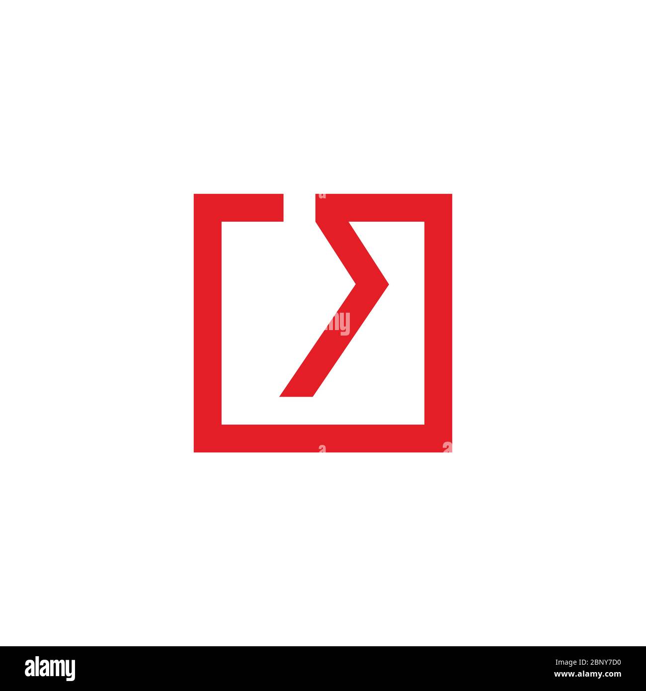 letter cr arrow simple geometric line design symbol logo vector Stock ...