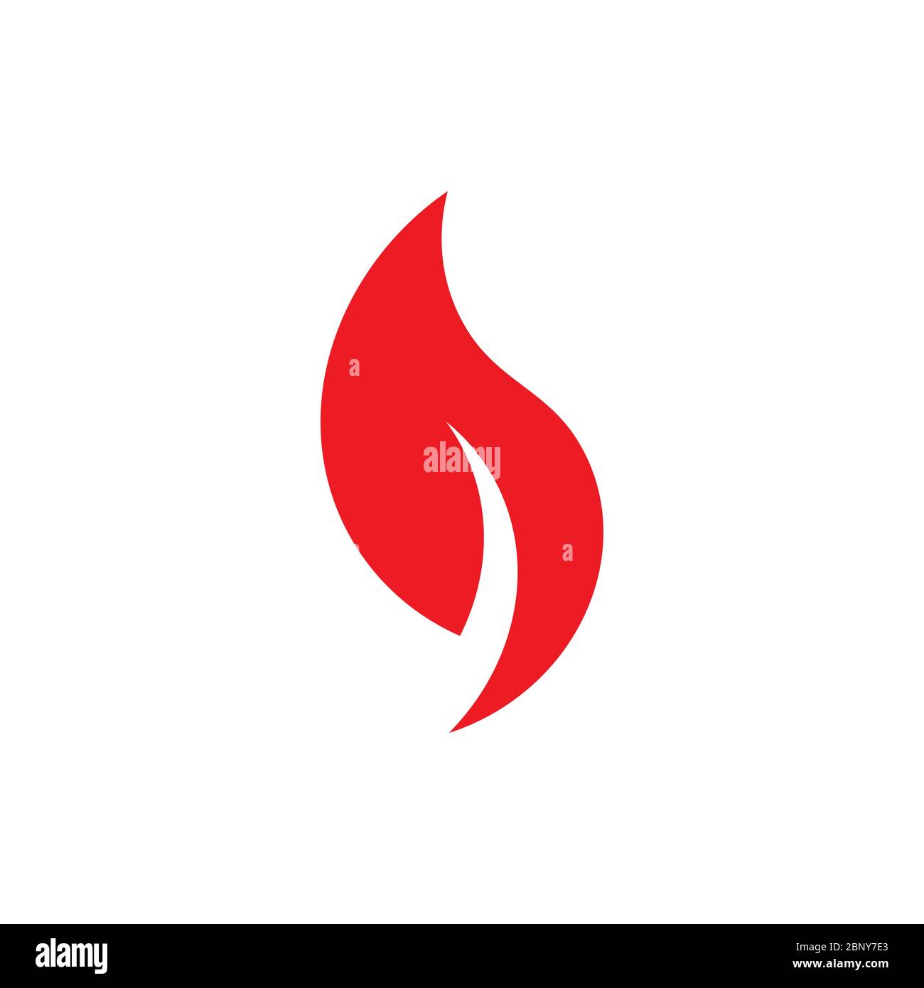 simple geometric red flame symbol logo vector Stock Vector Image & Art ...