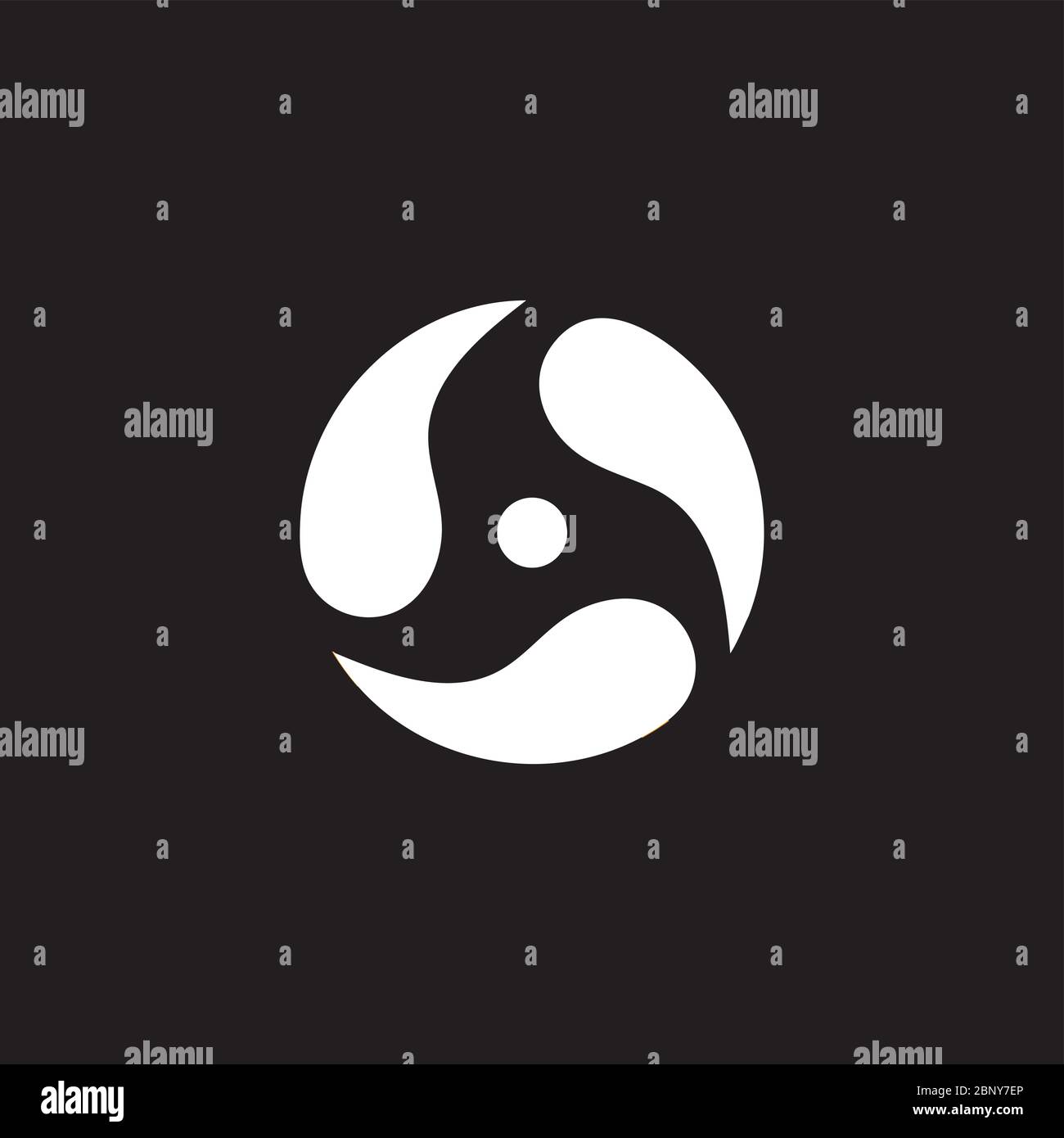 circle curves water rotation logo vector Stock Vector Image & Art - Alamy
