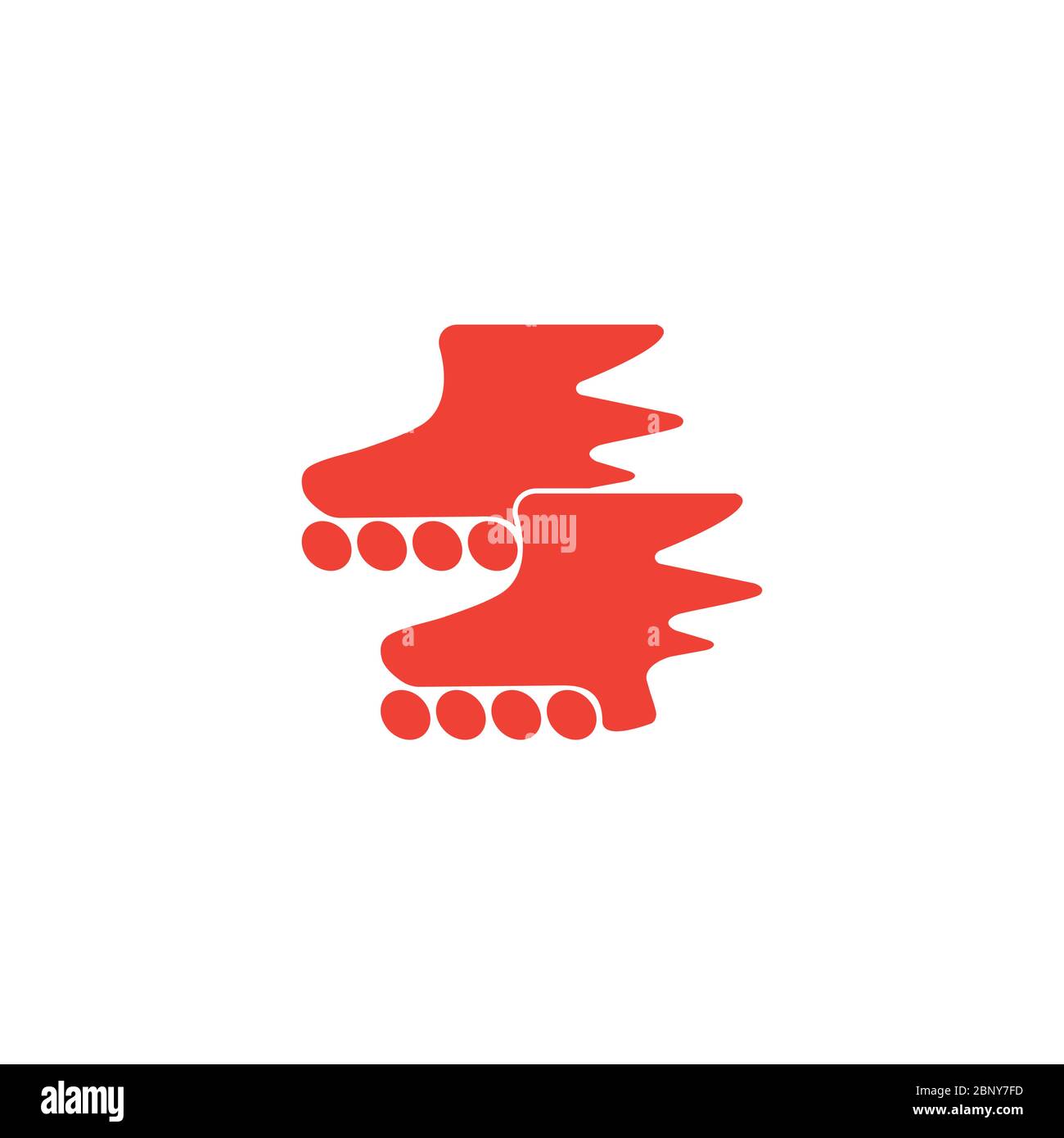 fast motion inline skate symbol logo vector Stock Vector Image & Art ...