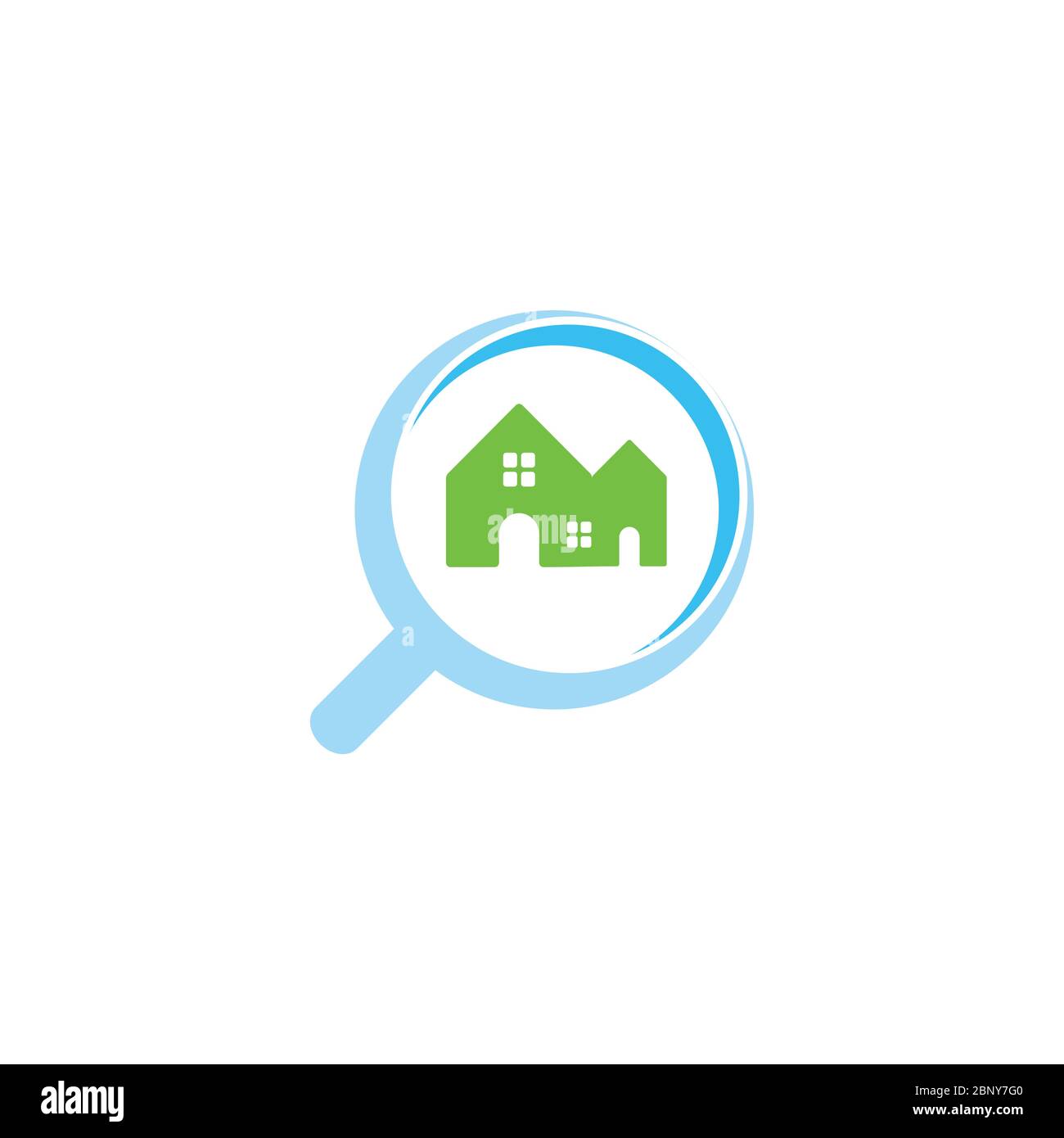 searching for home sale symbol colorful decoration vector Stock Vector ...