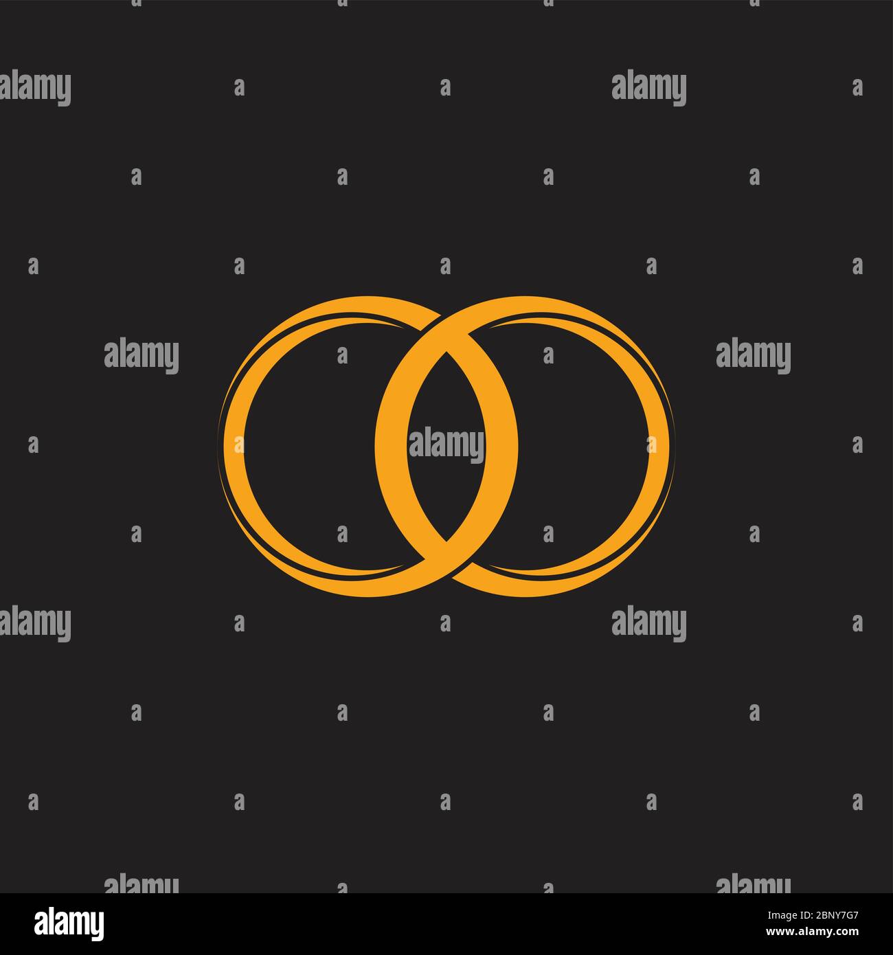 linked 3d rings symbol decoration vector Stock Vector Image & Art - Alamy