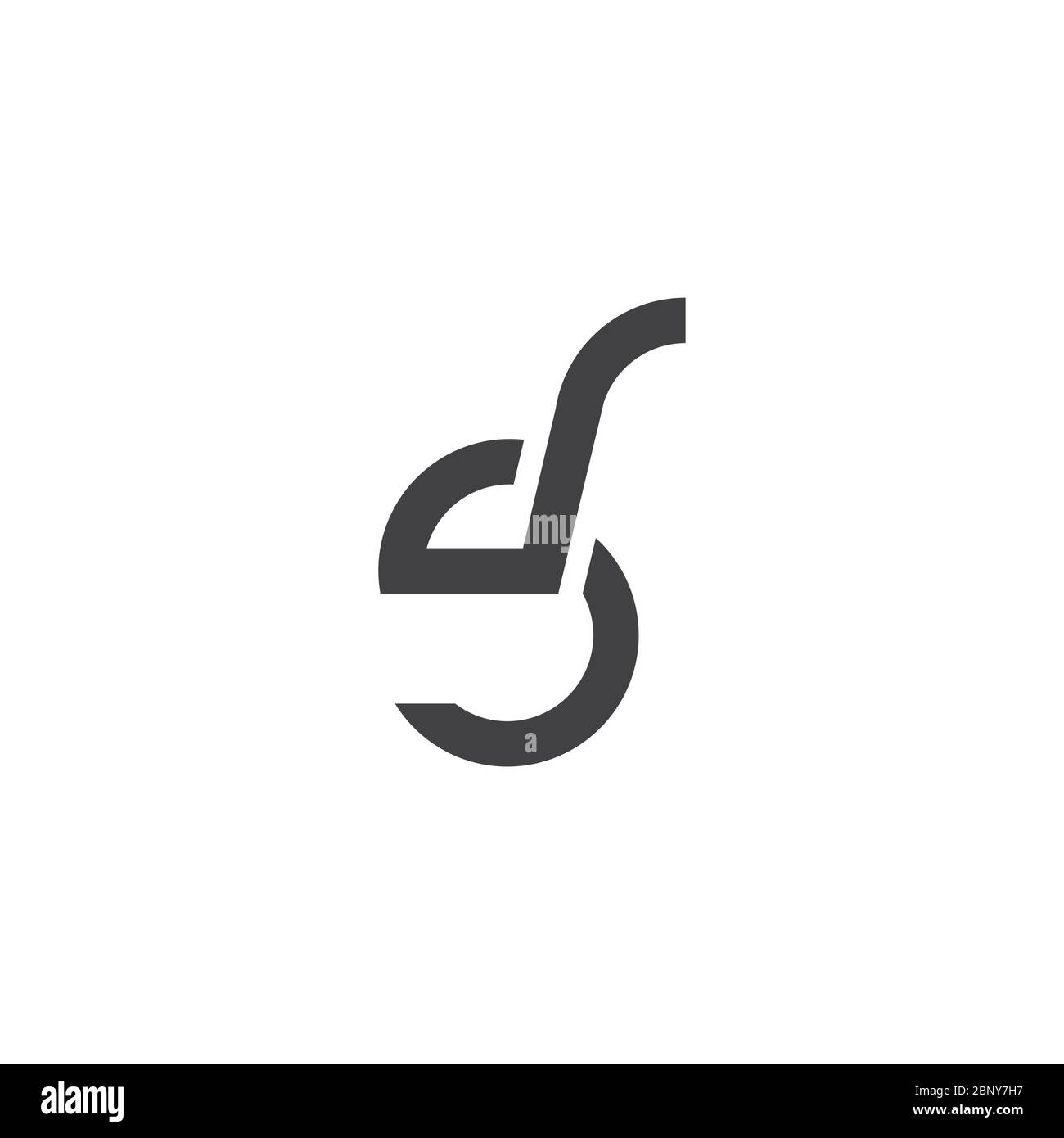 letter de simple geometric line logo vector Stock Vector Image & Art ...