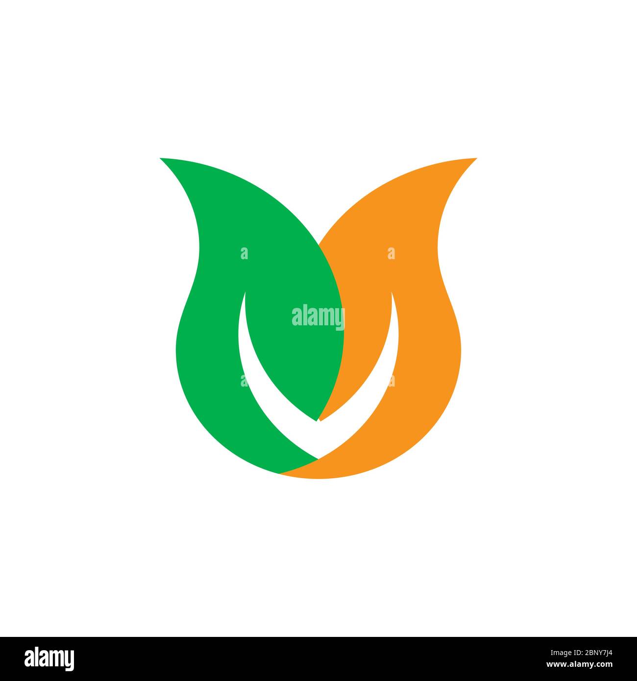 linked leaf geometric logo vector Stock Vector Image & Art - Alamy