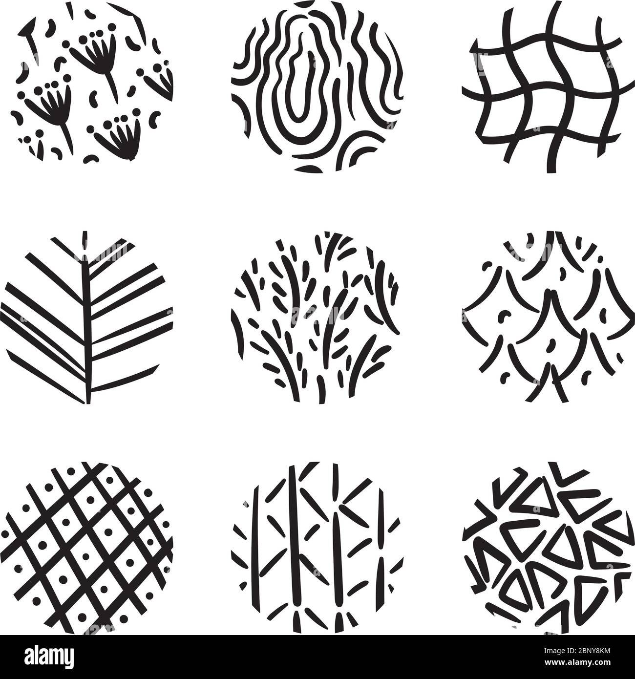 bundle of organic patterns set Stock Vector Image & Art - Alamy