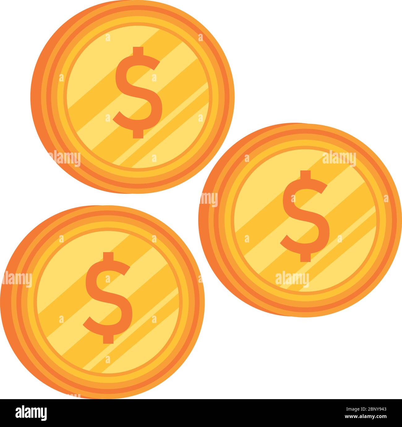 coins money dollars detailed style Stock Vector Image & Art - Alamy