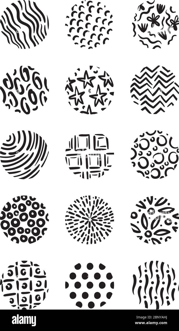 bundle of organic patterns set Stock Vector Image & Art - Alamy