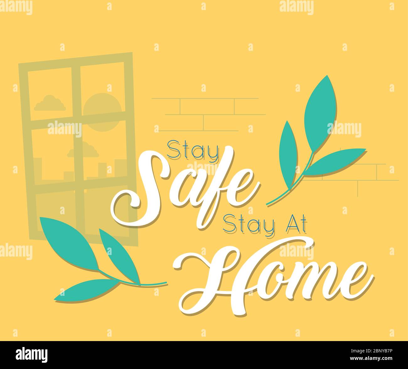 stay at home message for covid19 Stock Vector Image & Art - Alamy