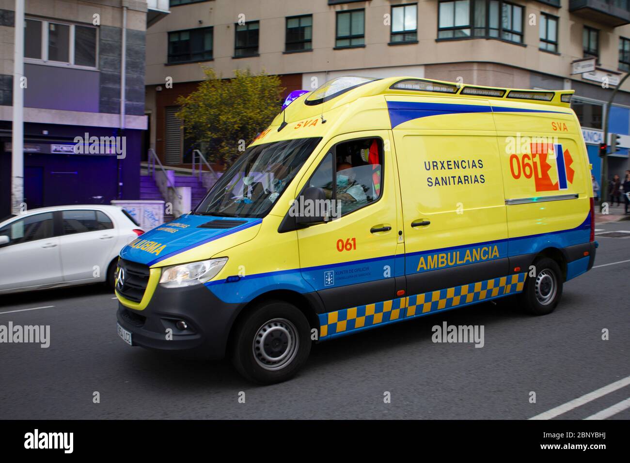 Spanish ambulance spain ambulances vehicle hi-res stock photography and ...