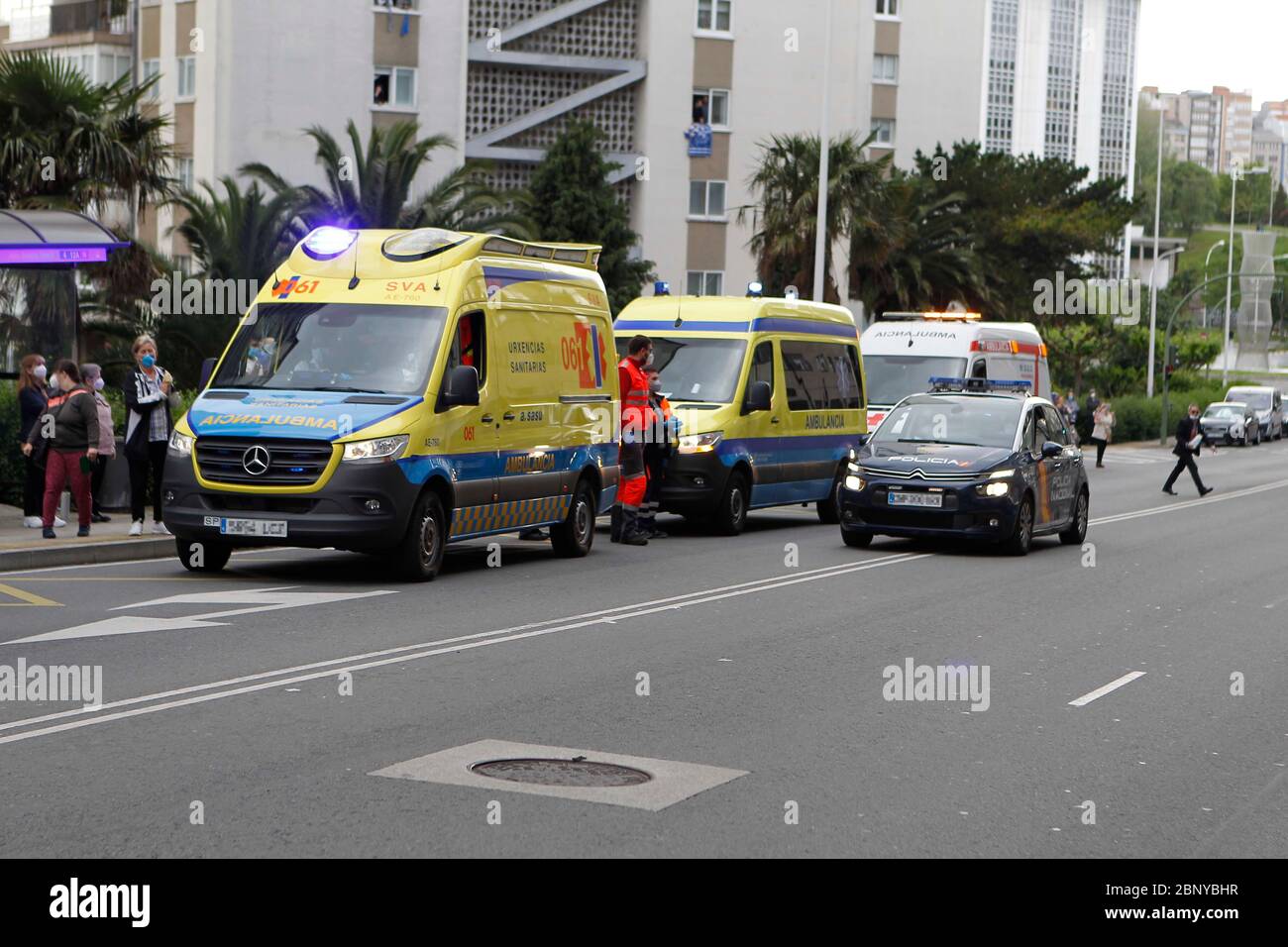Spanish ambulance spain ambulances vehicle hi-res stock photography and ...