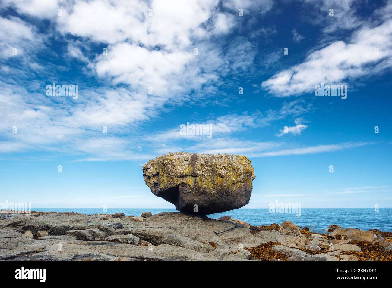 Balance Rock, a popular tourist destination in Haida Gwaii, British ...