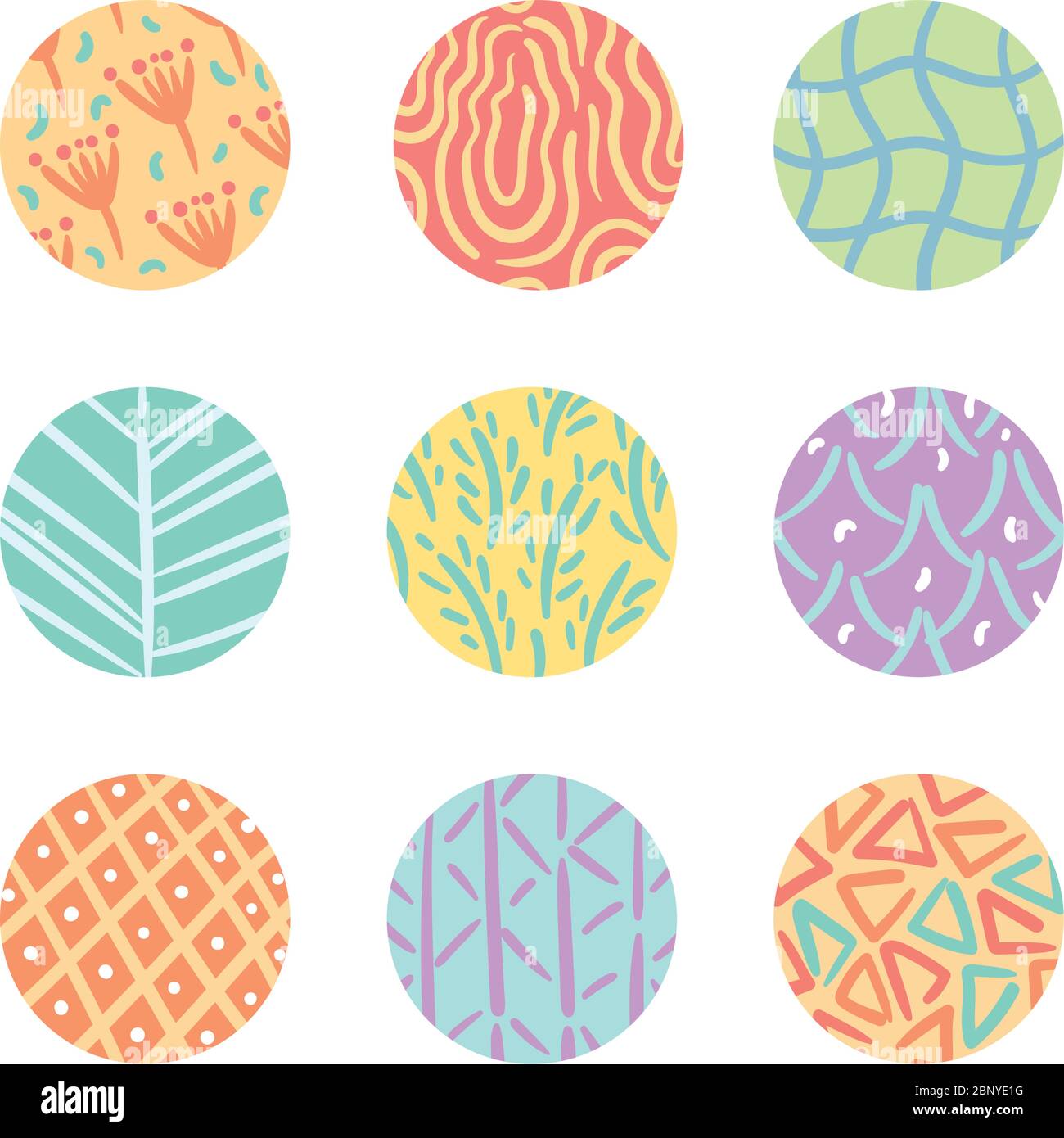 bundle of organic patterns set Stock Vector Image & Art - Alamy