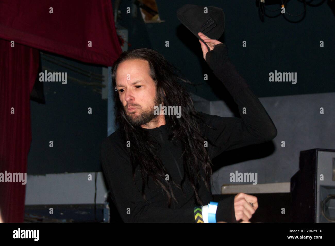 April 9, 2012: Jonathan Davis of Korn performs as J Devil at Dim Mak ...