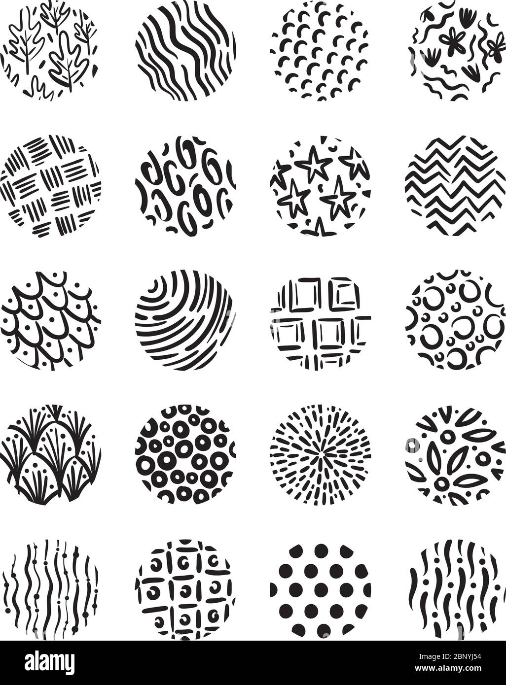 bundle of organic patterns set Stock Vector Image & Art - Alamy