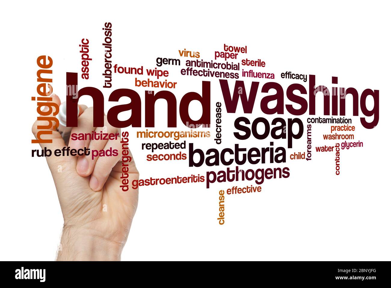 Hygiene concept word cloud background Cut Out Stock Images & Pictures ...
