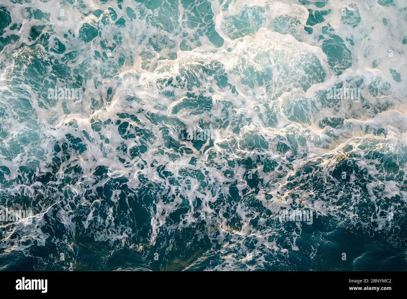 Beautiful ombre dark blue ocean wave. (Top View Stock Photo - Alamy