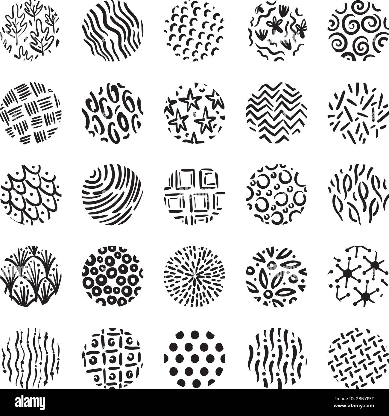 bundle of organic patterns set Stock Vector Image & Art - Alamy